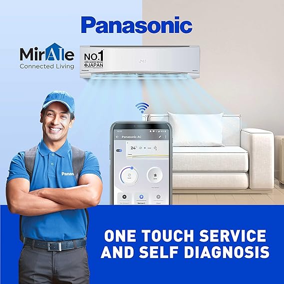 Panasonic 1.5 Ton Inverter Type Wall mount Smart Air Conditioner - MirAIe | AC GHAR